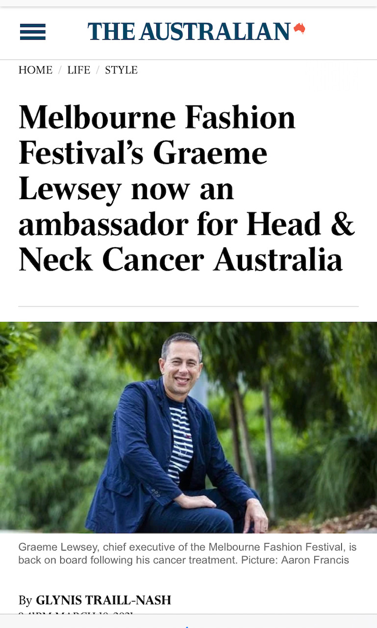 Head and Neck Cancer Australia - News - Graeme Lewsey